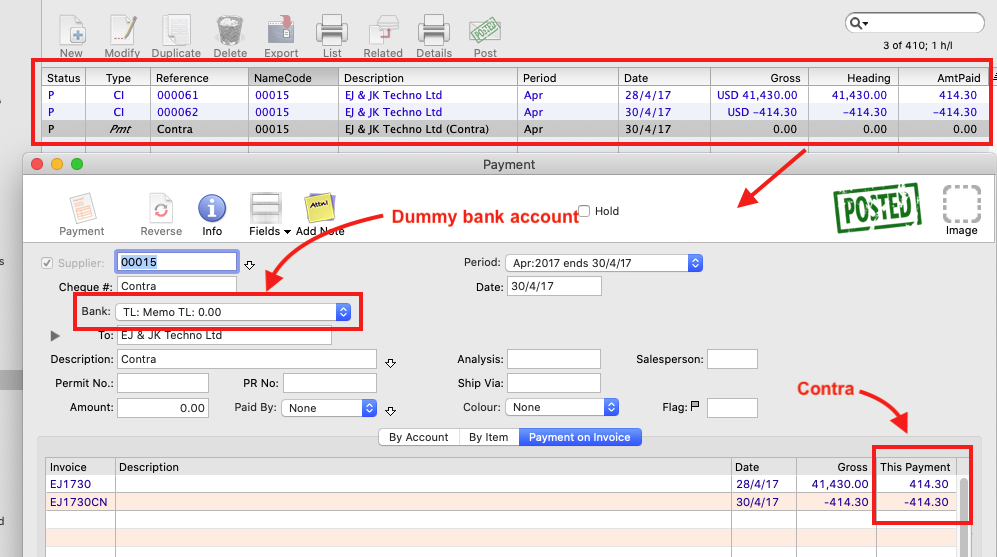 How to use the contra feature in MoneyWorks accounting system? – Solarsys